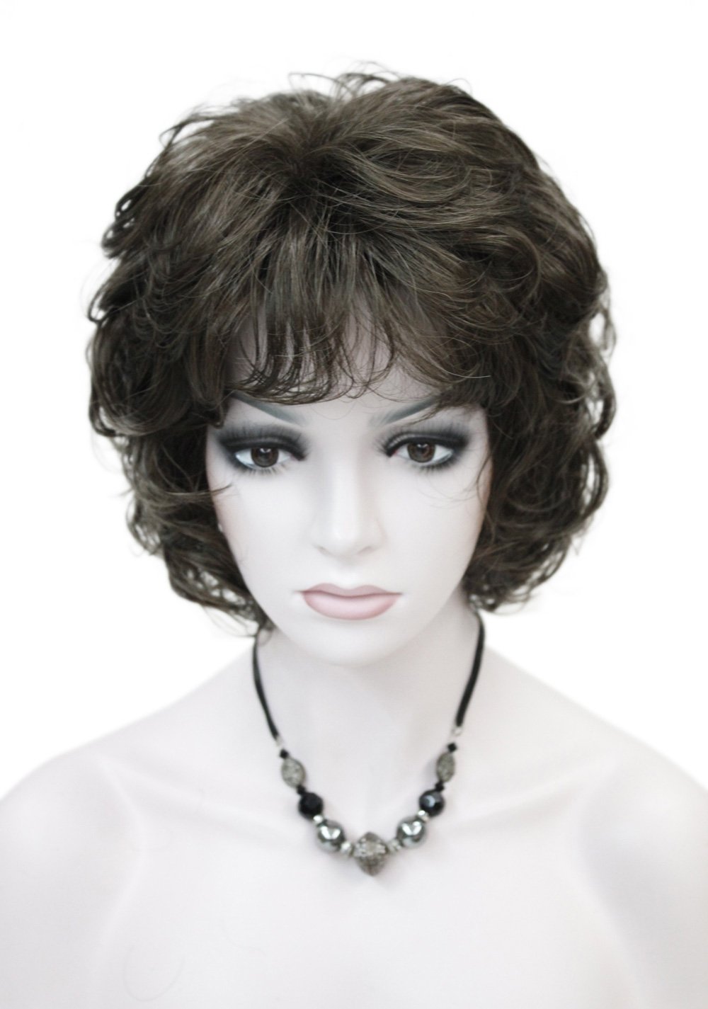 Amazon.com : Short Wave Curly Fluffy Women Ladies Natural Daily Hair ...
