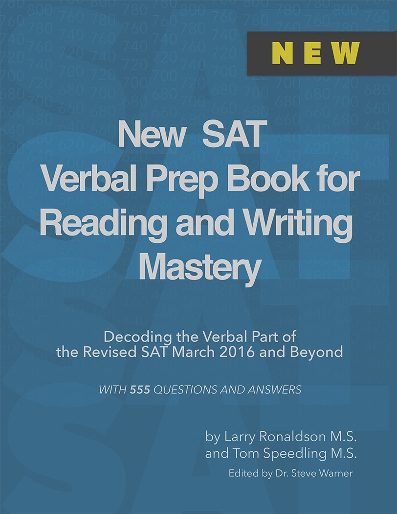 Amazon.com: New SAT Verbal Prep Book for Reading and Writing Mastery ...