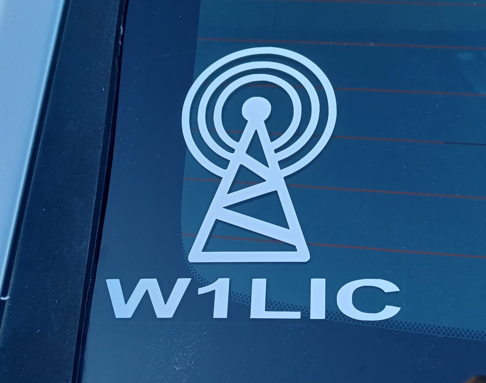 Amazon.com: Ham Amateur Radio Tower Call Sign Window Sticker Decal ...