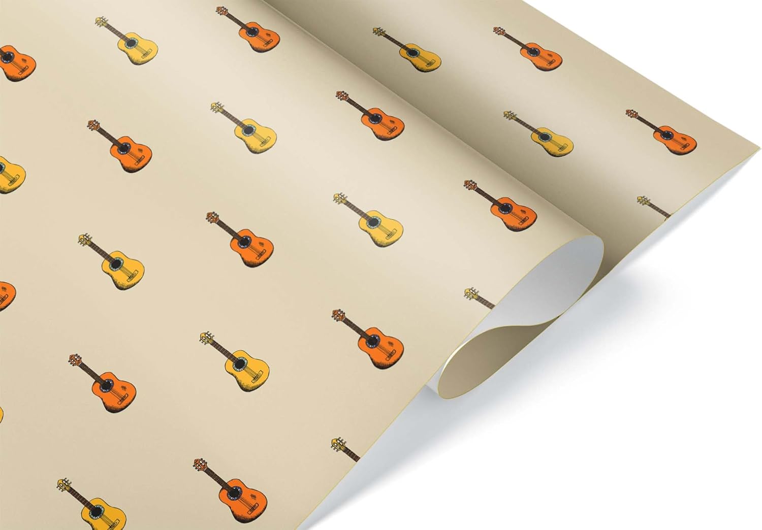 Amazon.com: Classic Acoustic Guitar Thick Luxury Wrapping Paper, Music ...