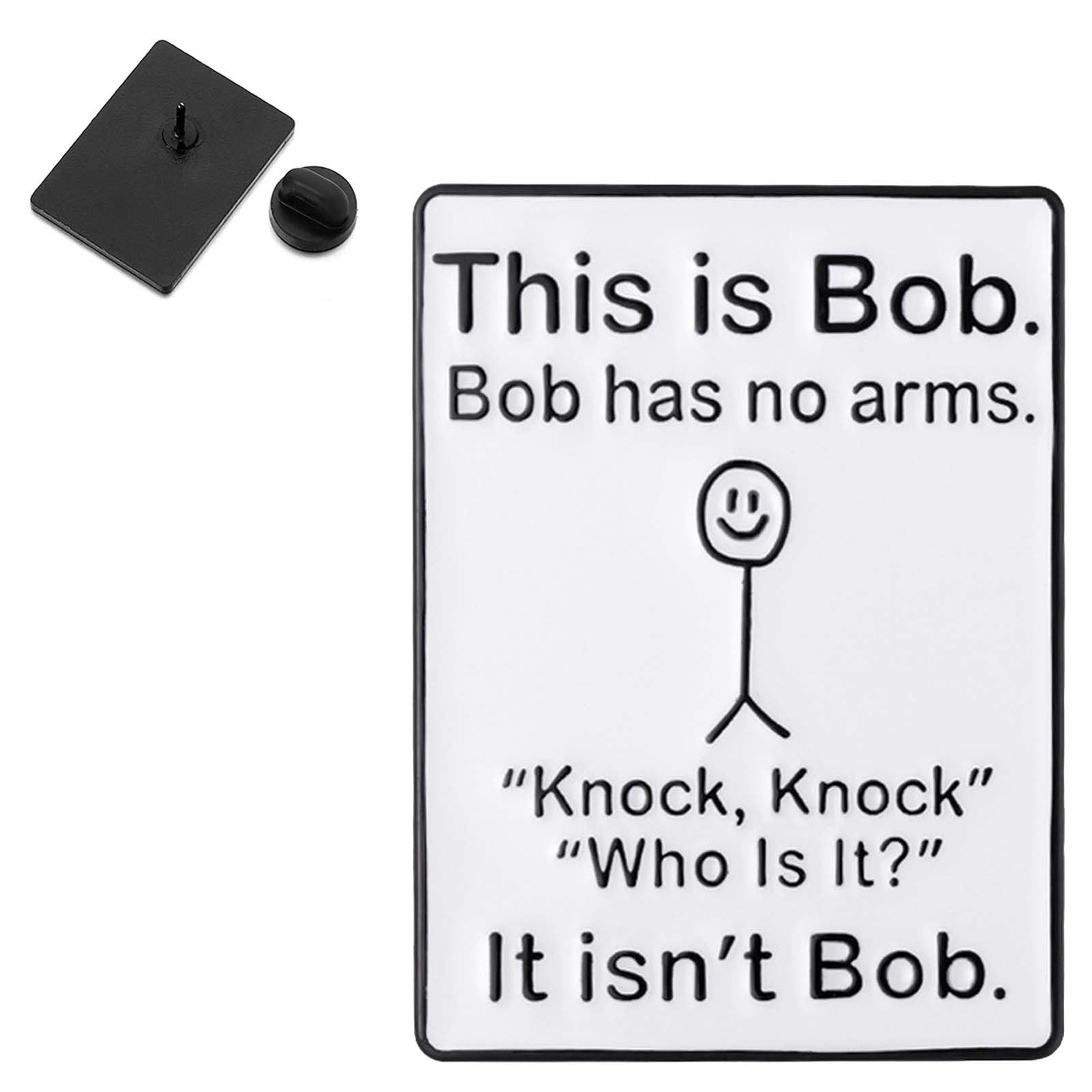 “This is Bob” Jokes Brooches, Funny Graffiti Badge Brooches Made of ...