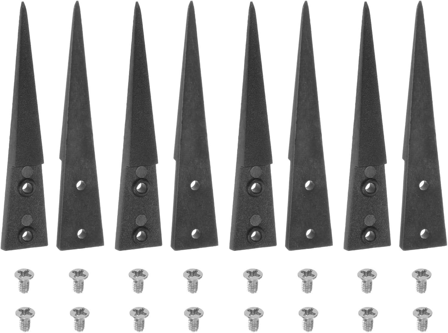 HARFINGTON 4pair Replaceable Ceramic Tweezer Tips 1.5" Length Carbon ...