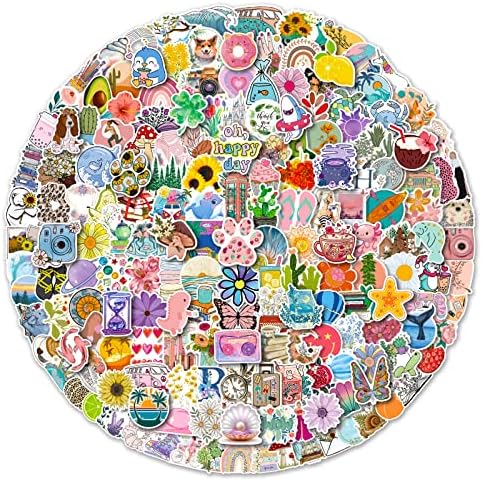 Amazon.com: 300 PCS Vinyl Stickers Pack for Water Bottle,Aesthetic ...