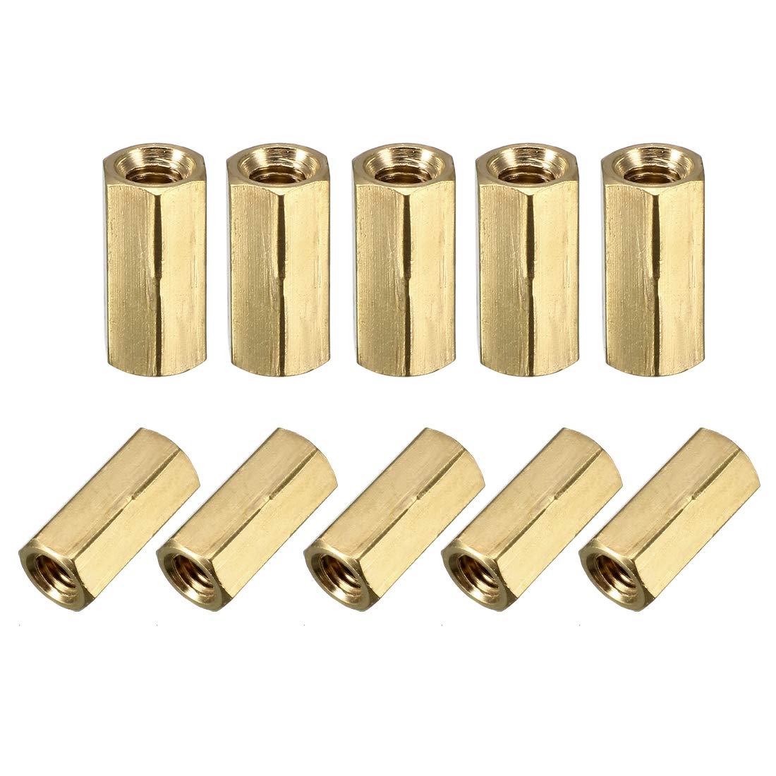 uxcell M3x10 Female-Female Hex Brass PCB Motherboard Spacer Standoff ...
