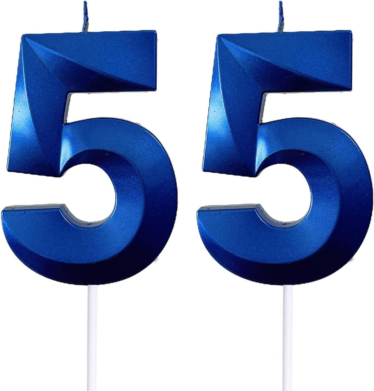 Amazon.com: 2.76" 55th Number Candles Birthday Gifts for Women Men ...