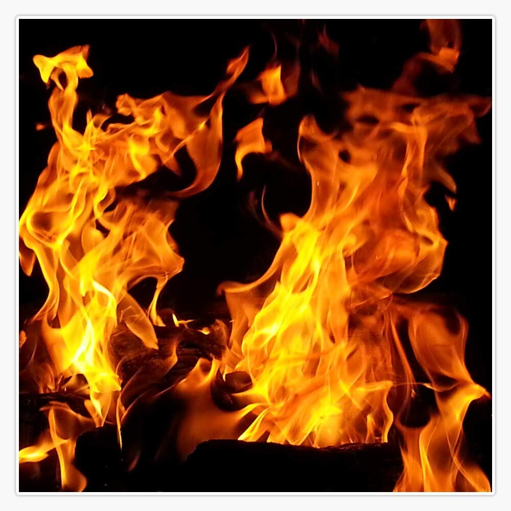 Amazon.com - Flames Sticker Vinyl Decal Bumper Sticker 5"
