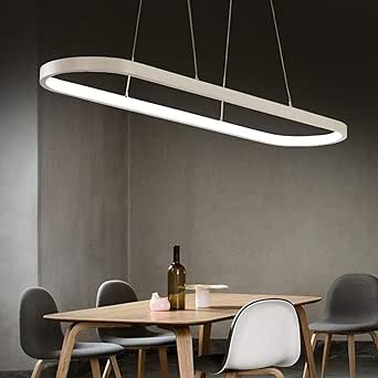 Bellastein Pendant Light Oval Dining Table Office Lamp, LED Hanging ...