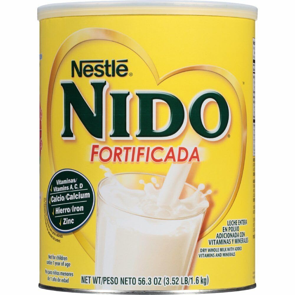 Amazon.com : Nestle NIDO Fortificada Whole Milk Powder 56.3 oz ...