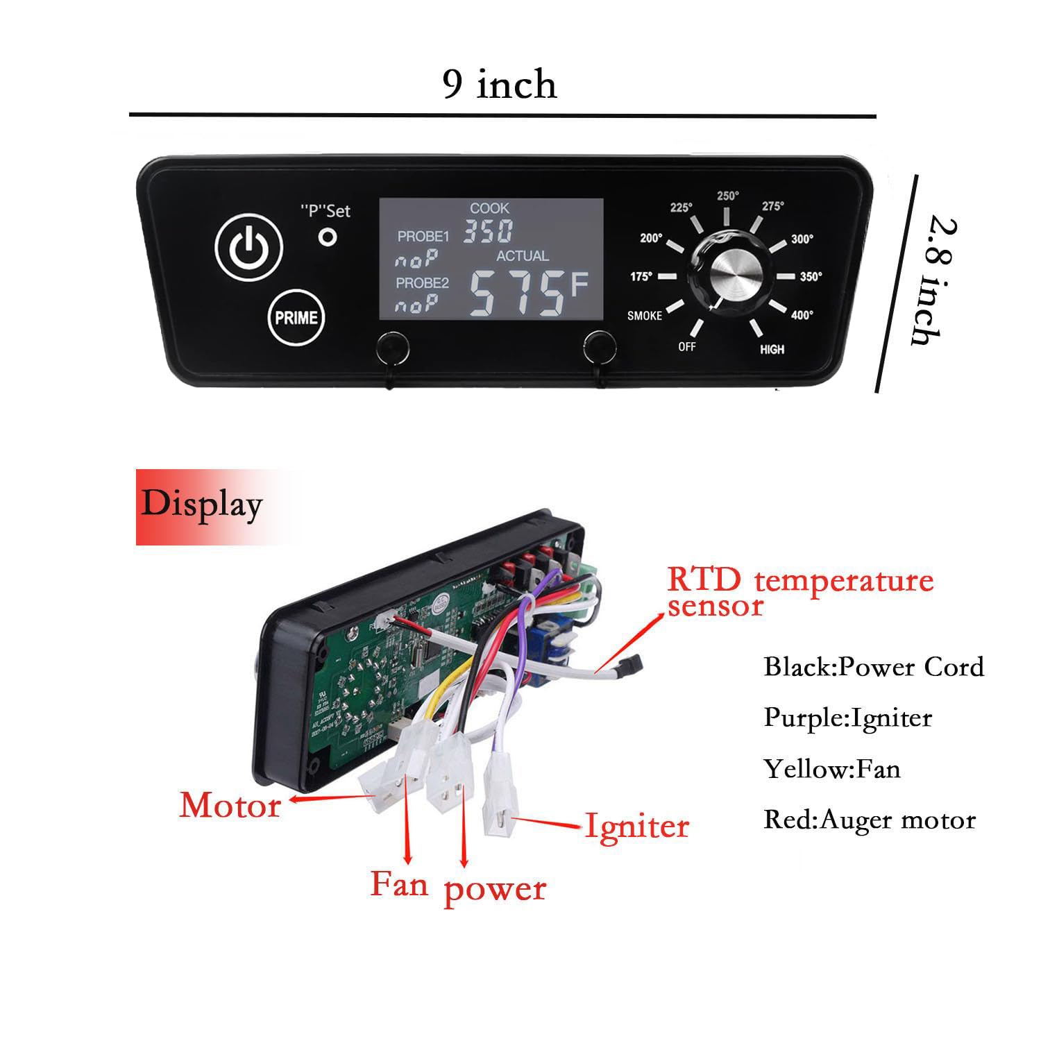 Snapklik.com : Digital W/LCD Display Control Board Thermostat Kit For ...