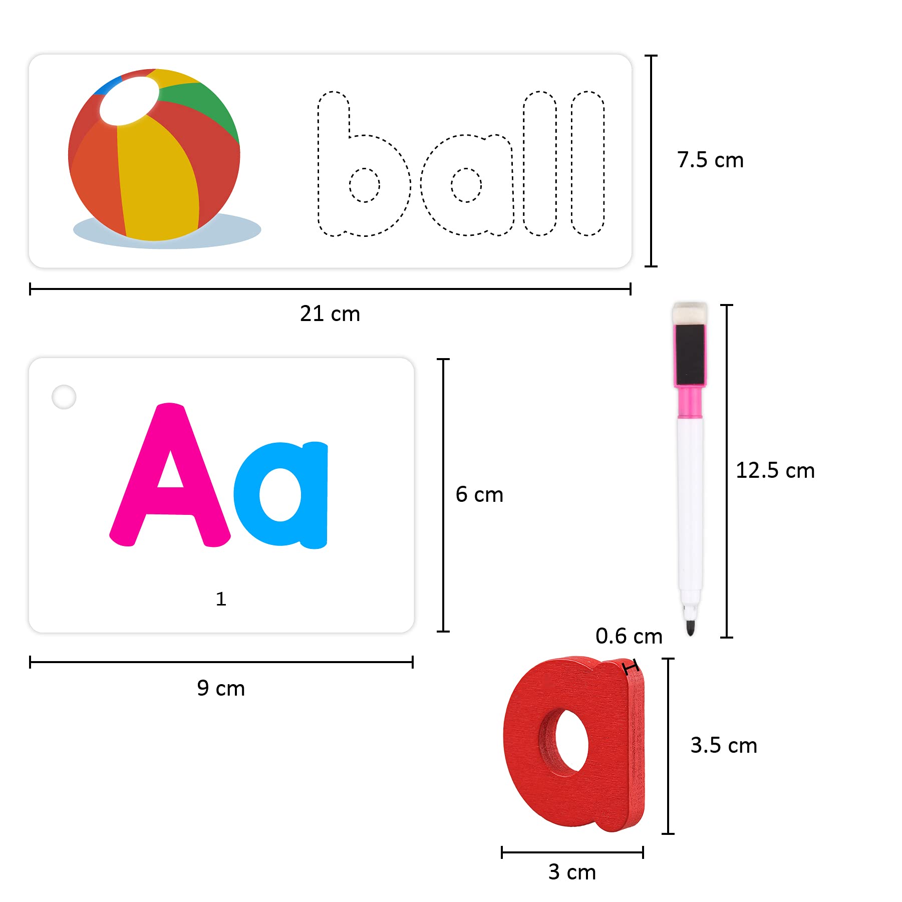 Sunarrive Alphabet Abc Sight Word Flash Cards Educational Montessori sunarrive-alphabet-abc-sight-word-flash-cards-educational-montessori