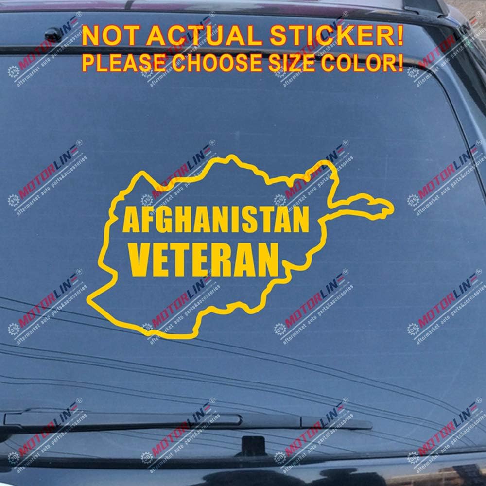 Amazon.com: Afghanistan Veteran Decal Sticker Car Vinyl Pick Size Color ...