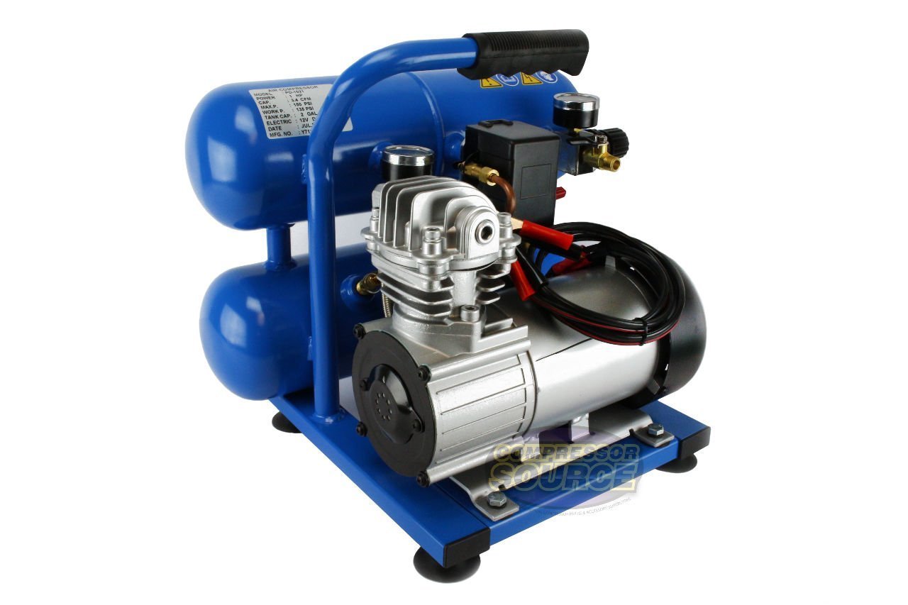 Buy Puma Twin Tank 12 Volt 2 Gallon Oil-Less Air Compressor Online at ...