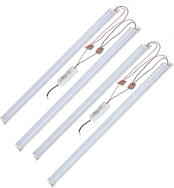 Sokply 4FT LED Magnetic Retrofit Kit, 30W 2x4 FT Troffer Retrofit Kit ...