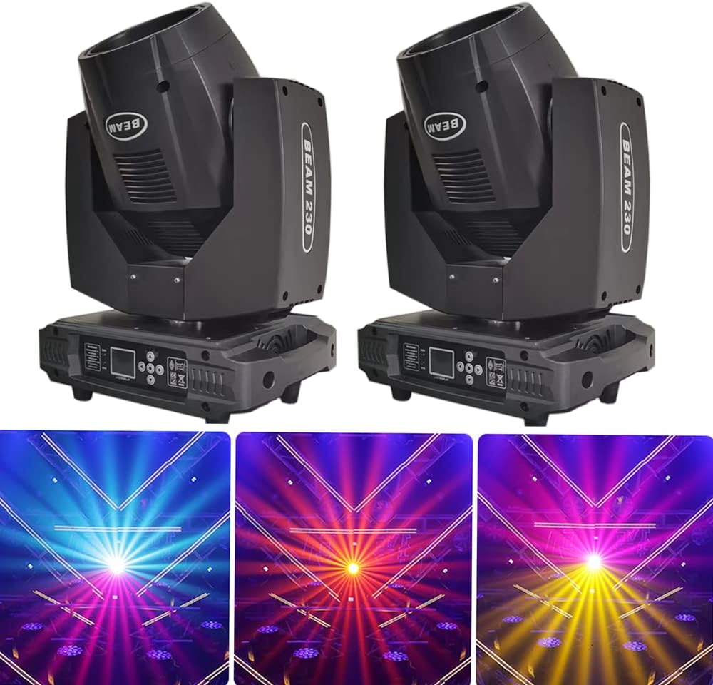 Amazon.com: 2Pcs Beam 7R 230W Moving Head Stage Light DMX Lyre Sharpy ...