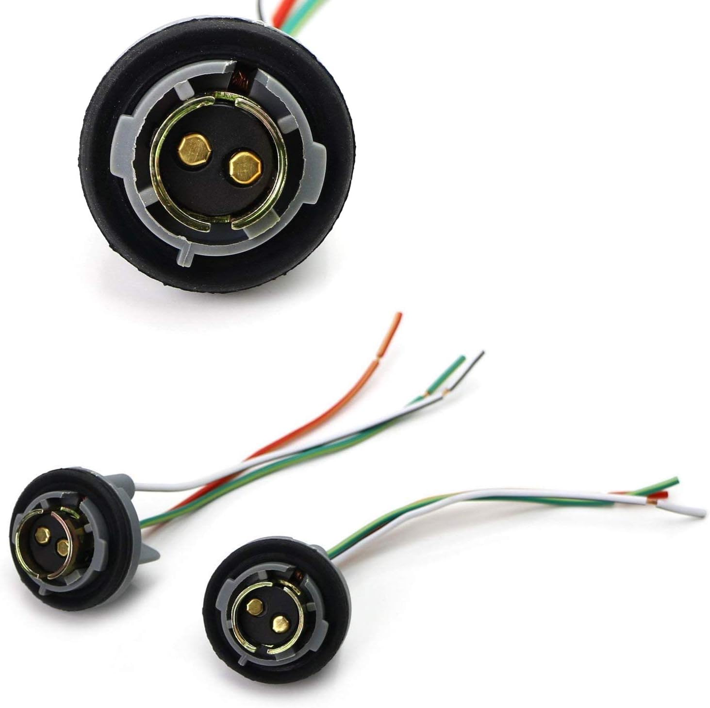 Amazon.com: uxcell Auto Car Plastic Water Resist 1157 Rear Brake Light ...