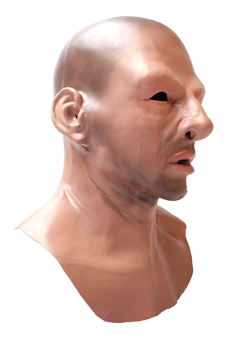 Buy LEKA NEIL Realistic Bald Head Man Mask Halloween Masquerade Mask ...