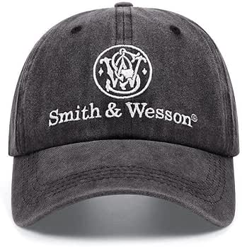 Amazon.co.jp: Smith & Wesson Embroidered Cap Retro Hat Black : Clothing ...