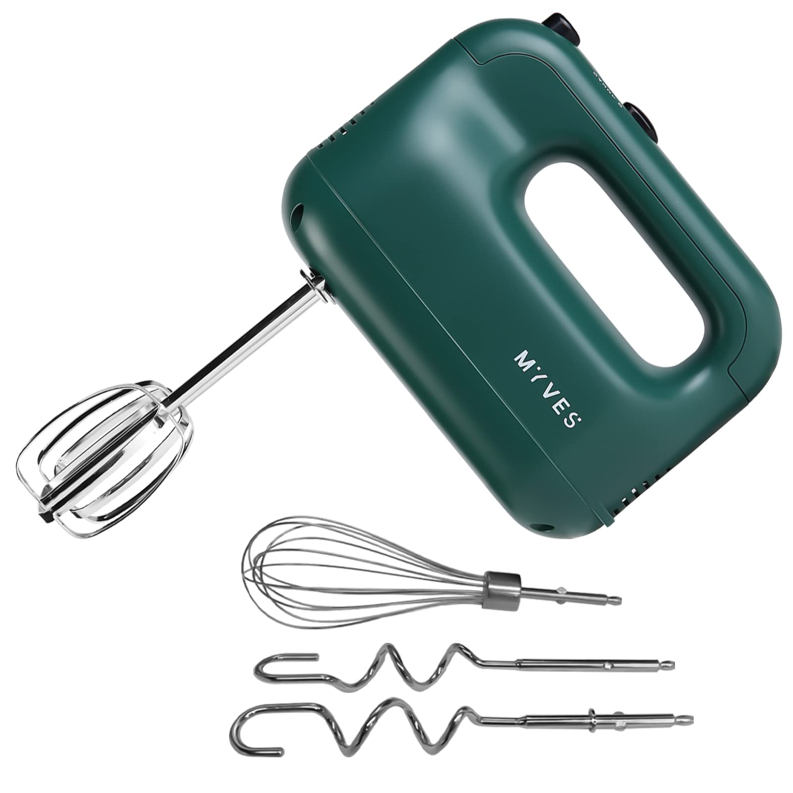 Amazon.com: MYVES Hand Mixer Boasts a Powerful motor, 5 Speeds,5 ...