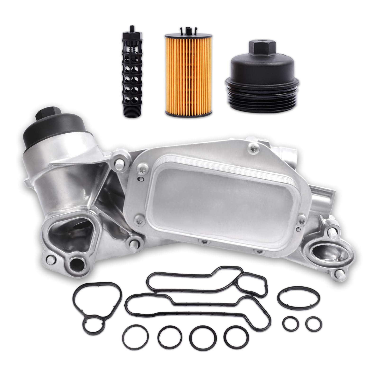Snapklik.com : Engine Oil Cooler Filter Housing Assembly Adapter