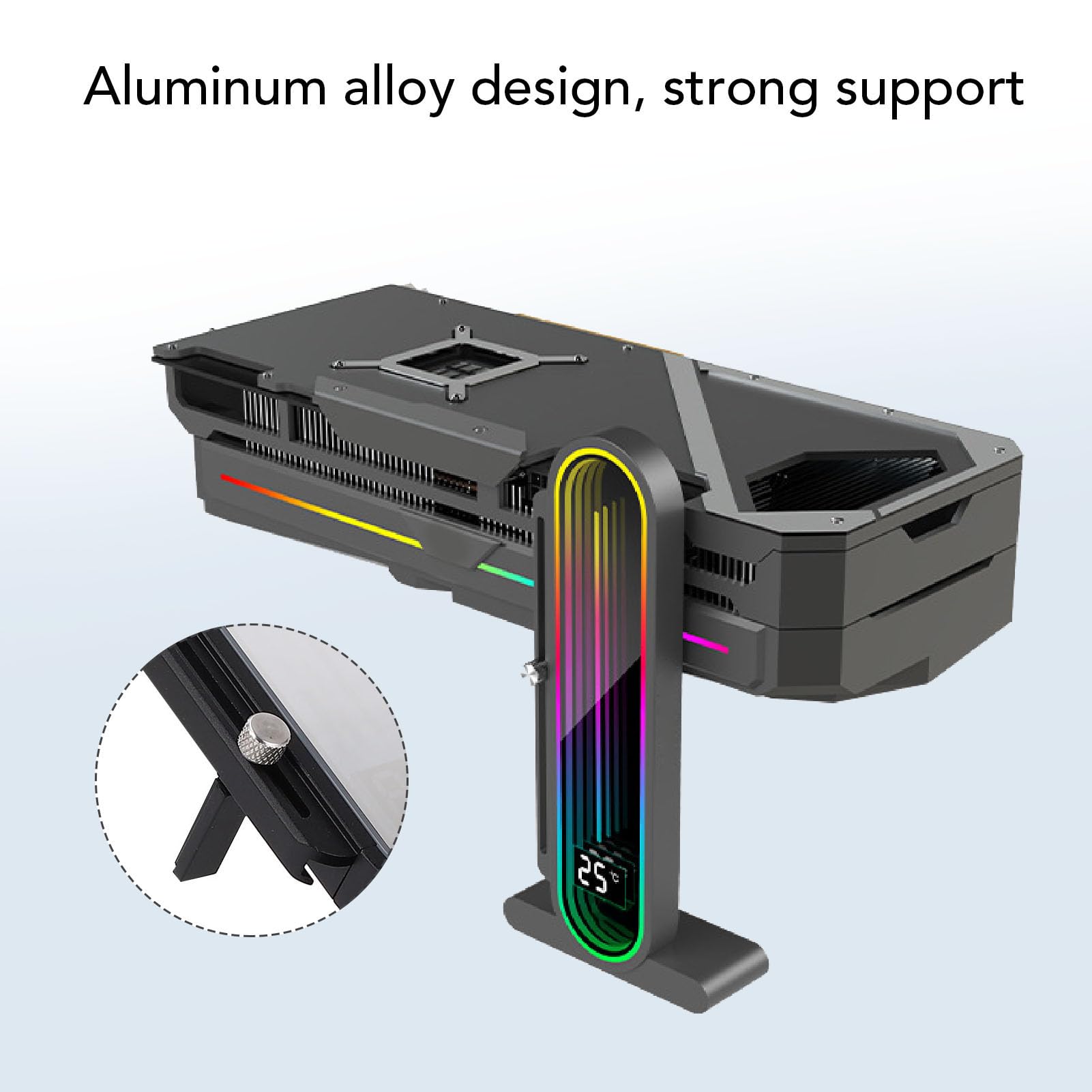 Dpofirs Graphics Card RGB Light, Graphics Card Vertical Kickstand/Base ...
