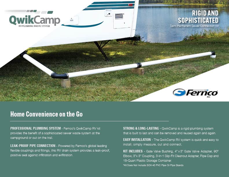 Snapklik.com : Fernco QwikCamp RV And Camper Sewer Waste Plumbing ...