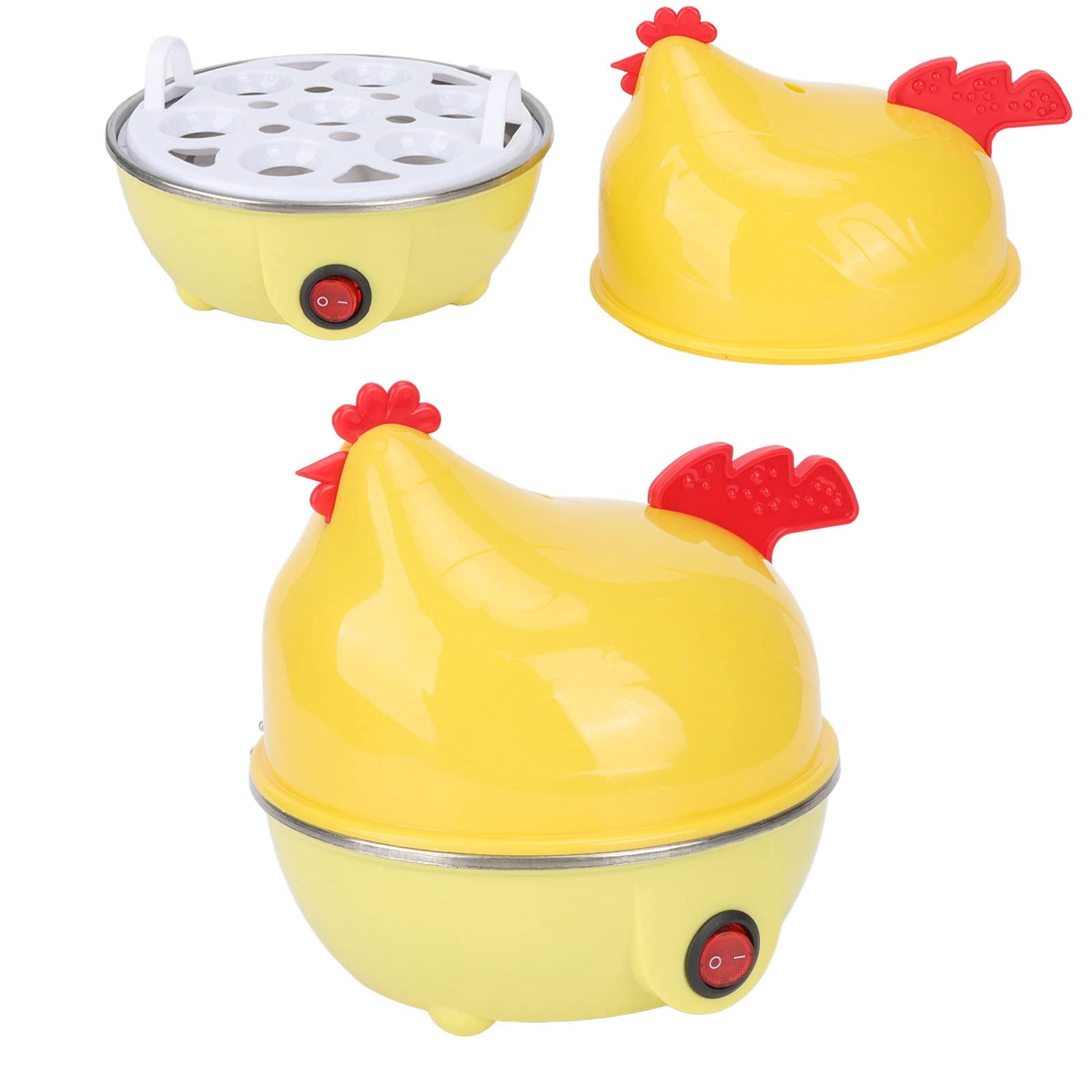 Amazon.com: Luqeeg Rapid Egg Cooker, 7 Egg Capacity Electric Egg Cooker ...
