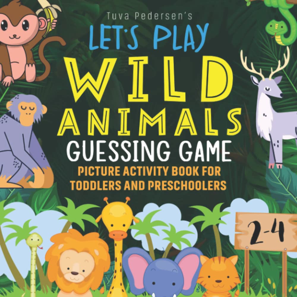 Lets Play Wild Animals Guessing Game Picture Activity Book Toddlers ...