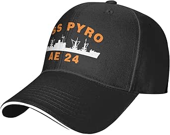 DEEBOW USS Pyro Ae-24 Baseball Hat-Mens Trucker Hats Dad Cap Navy Military Caps at Amazon Men’s ...