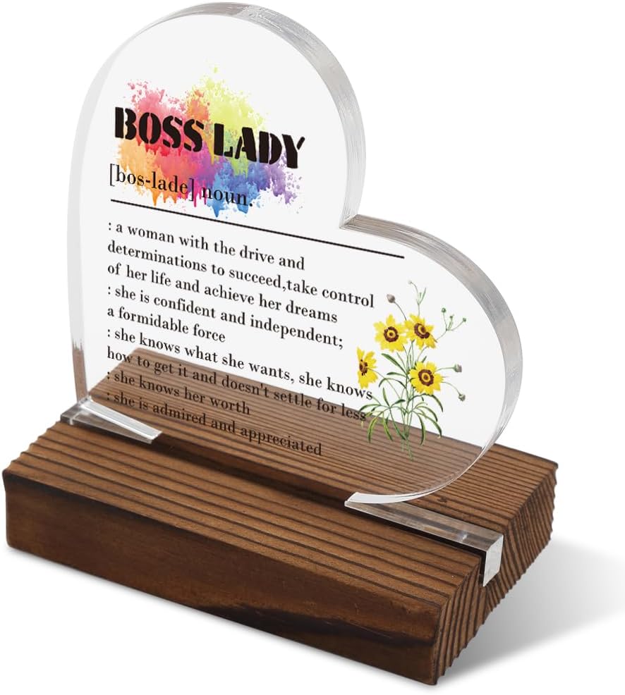 Amazon.com: Cute Boss Lady Gift Funny Office Decor for Company ...