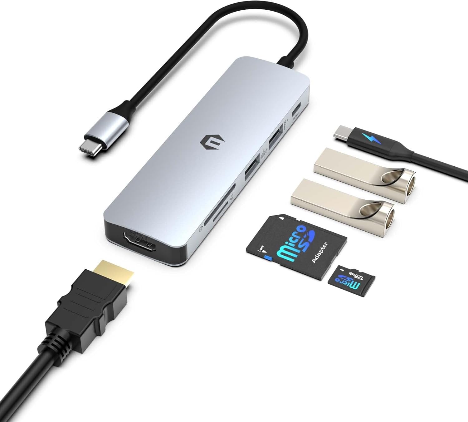 Amazon.com: Tiergrade USB C Hub Multiport Adapter with 4K Display, 100W ...