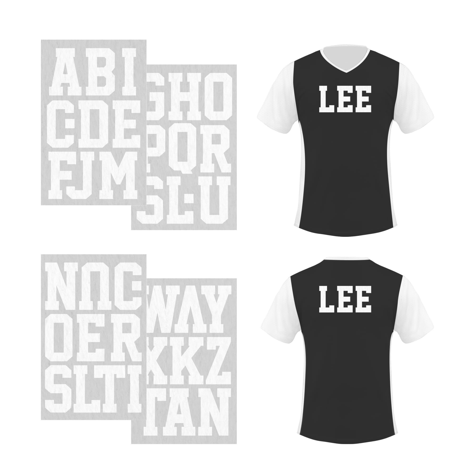 Snapklik.com : SEI 40 Pieces Iron-On Letters: 3 Inch Sport White Iron ...
