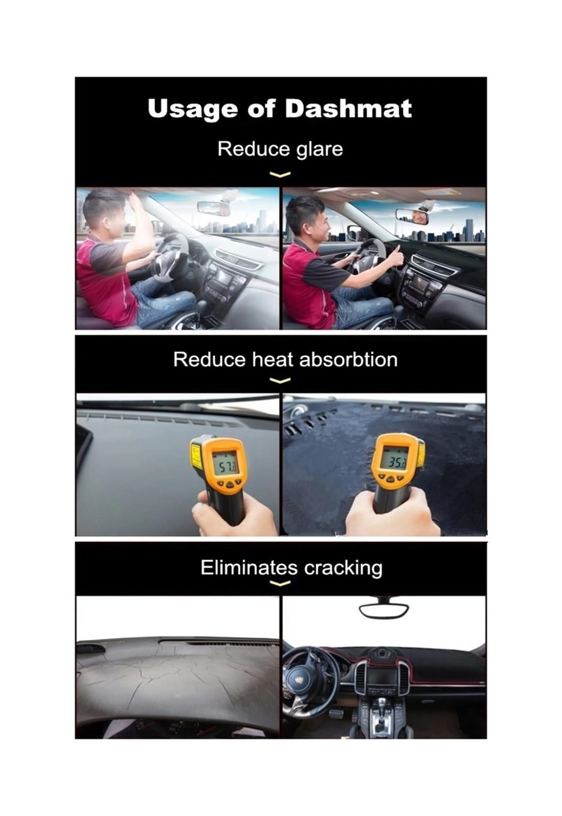 Nissan Qashqai Car Mats 2024 Polyester Flannel Car Dashboard Cover Sun ...