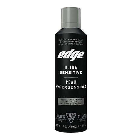 Amazon.com: Edge Ultra Sensitive Skin Unscented Shaving Gel, 198g ...