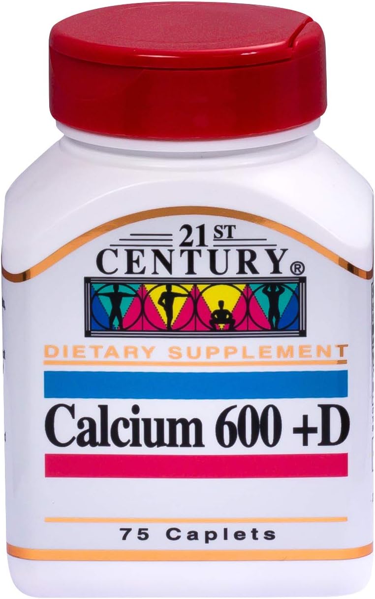 21st Century Calcium 600 + D - 75 Tabs: Buy Online at Best Price in UAE ...