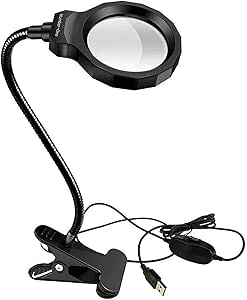 Amazon.com: Magnifying Glasses for Hobbies, 3X Daylight LED Magnifying ...