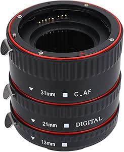Macro Adapter Lens, 3 Rings 13mm, 21mm, 31mm Auto Focusing Macro ...