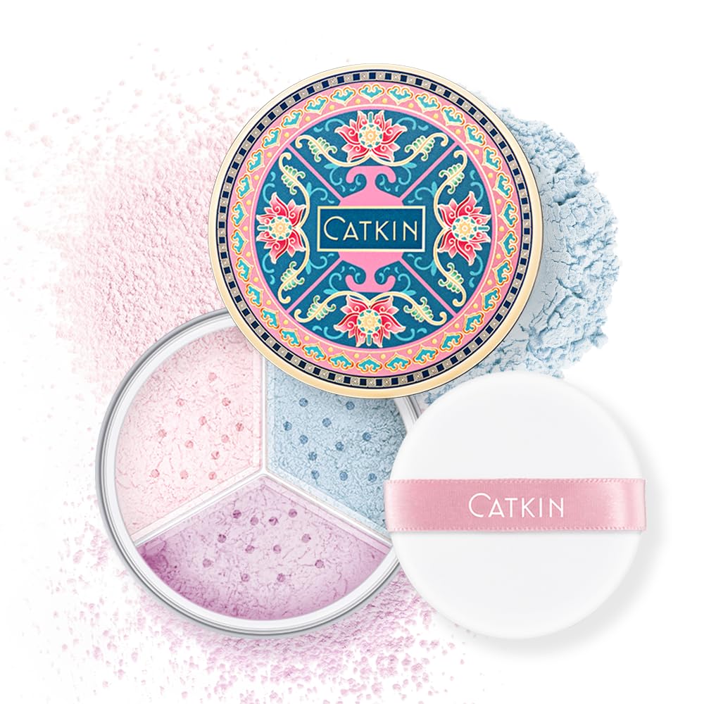 Amazon.com : CATKIN Loose Setting Powder - Translucent Matte Finishing Powder, 3 Colors Even ...