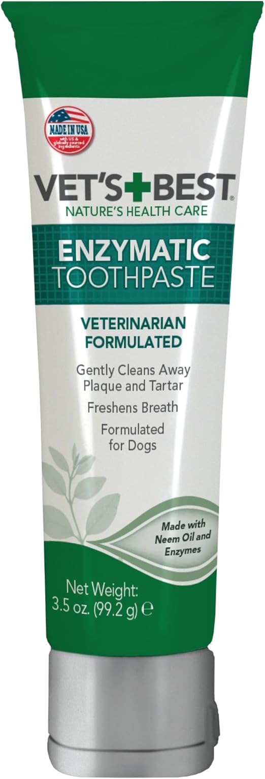 Vet’s Best Enzymatic Dog Toothpaste | Teeth Cleaning and Fresh Breath ...