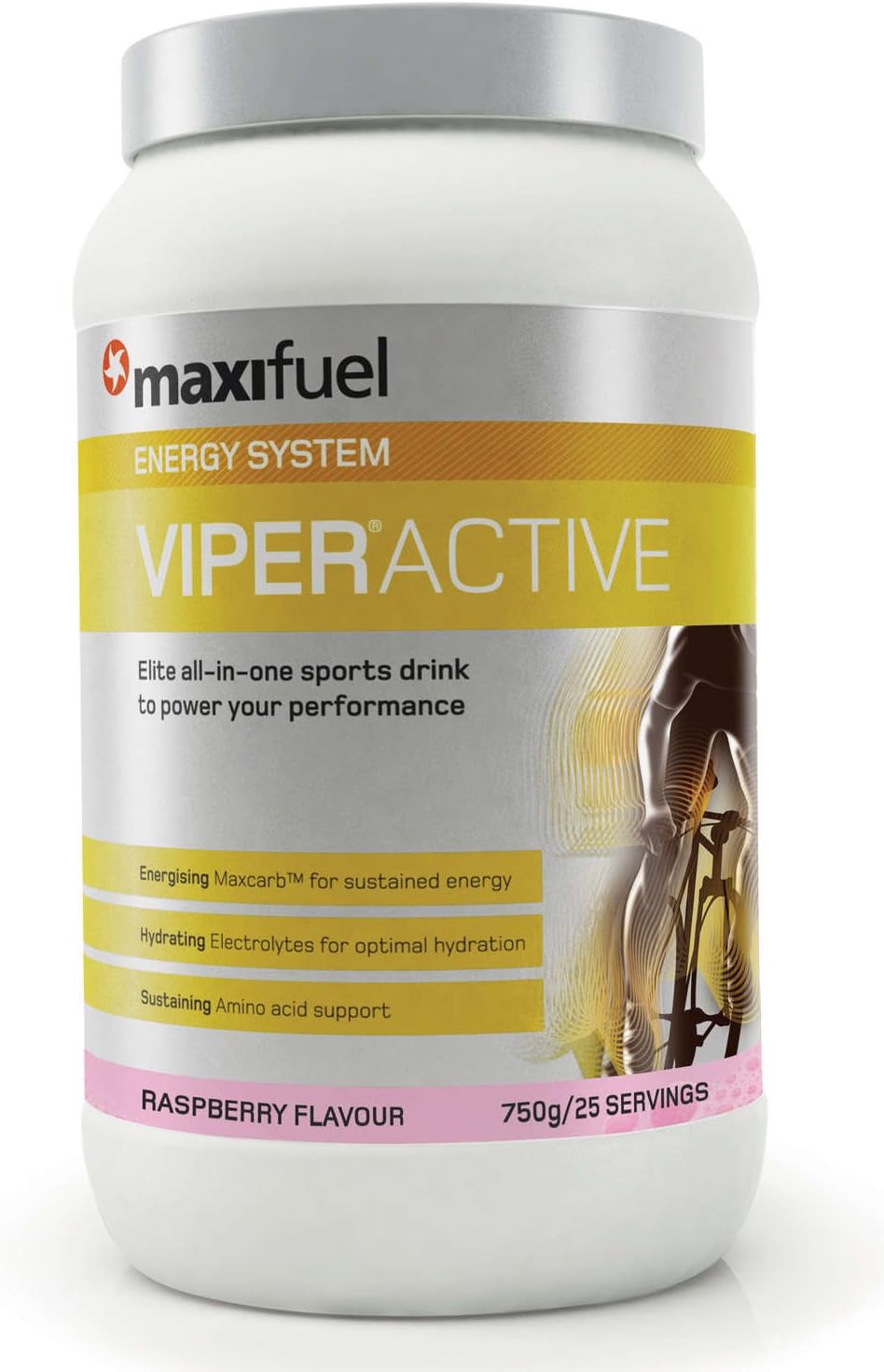 Amazon.com: Maxifuel Viper Active 750 g Raspberry Energy Drink Powder ...
