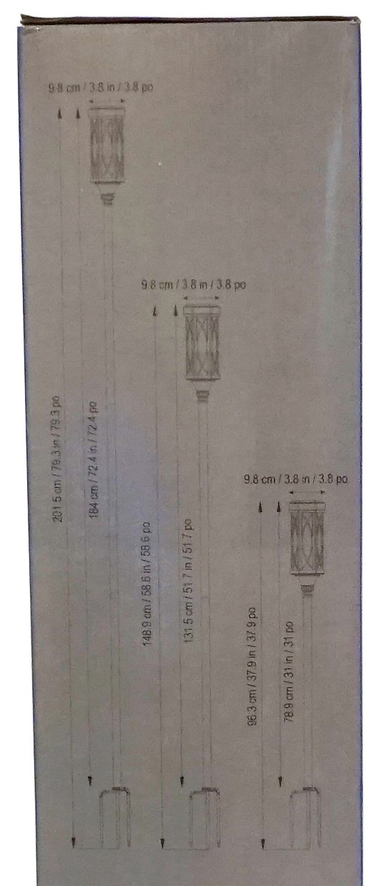 Naturally Solar Outdoor Solar Torch Pathway, Set of 2 Torches ...