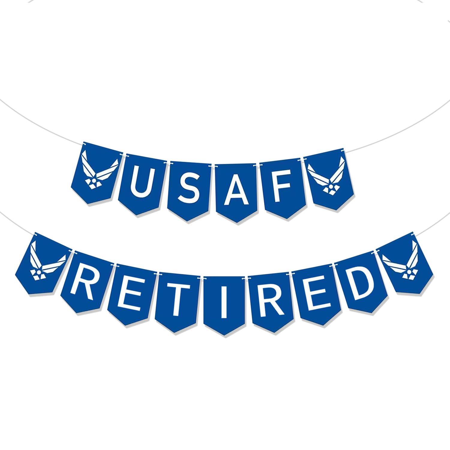 Amazon.com: USAF Retired Banner,US Air Force Ritirement Party ...