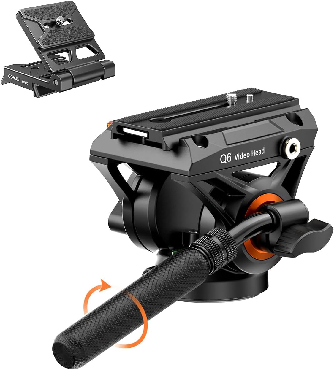 Amazon.com : COMAN Q6 Panoramic Gimbal Video Head With Quick Release ...