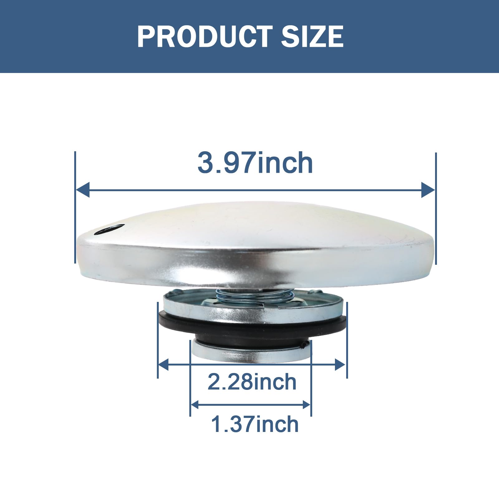 Gas Cap Lock Locking Vented Fuel Cap (2" NPT Thread) - Diesel Transfer ...