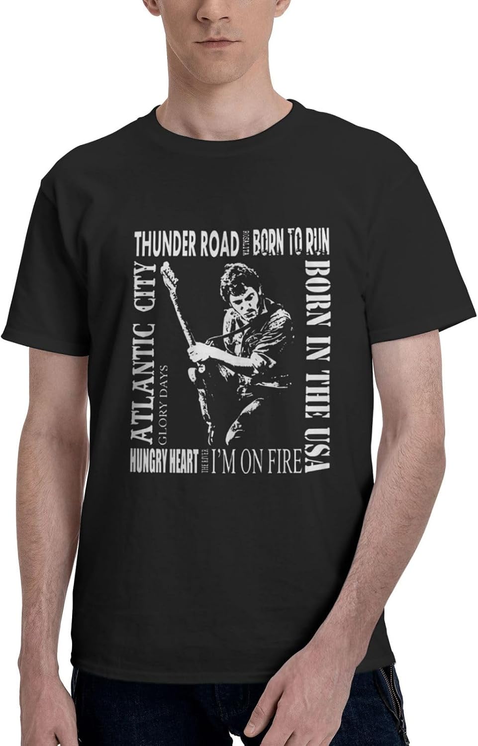 Amazon.com: T-Shirts Men’s Tee Shirt Rapper T Shirt Round Neck Hip Hop ...
