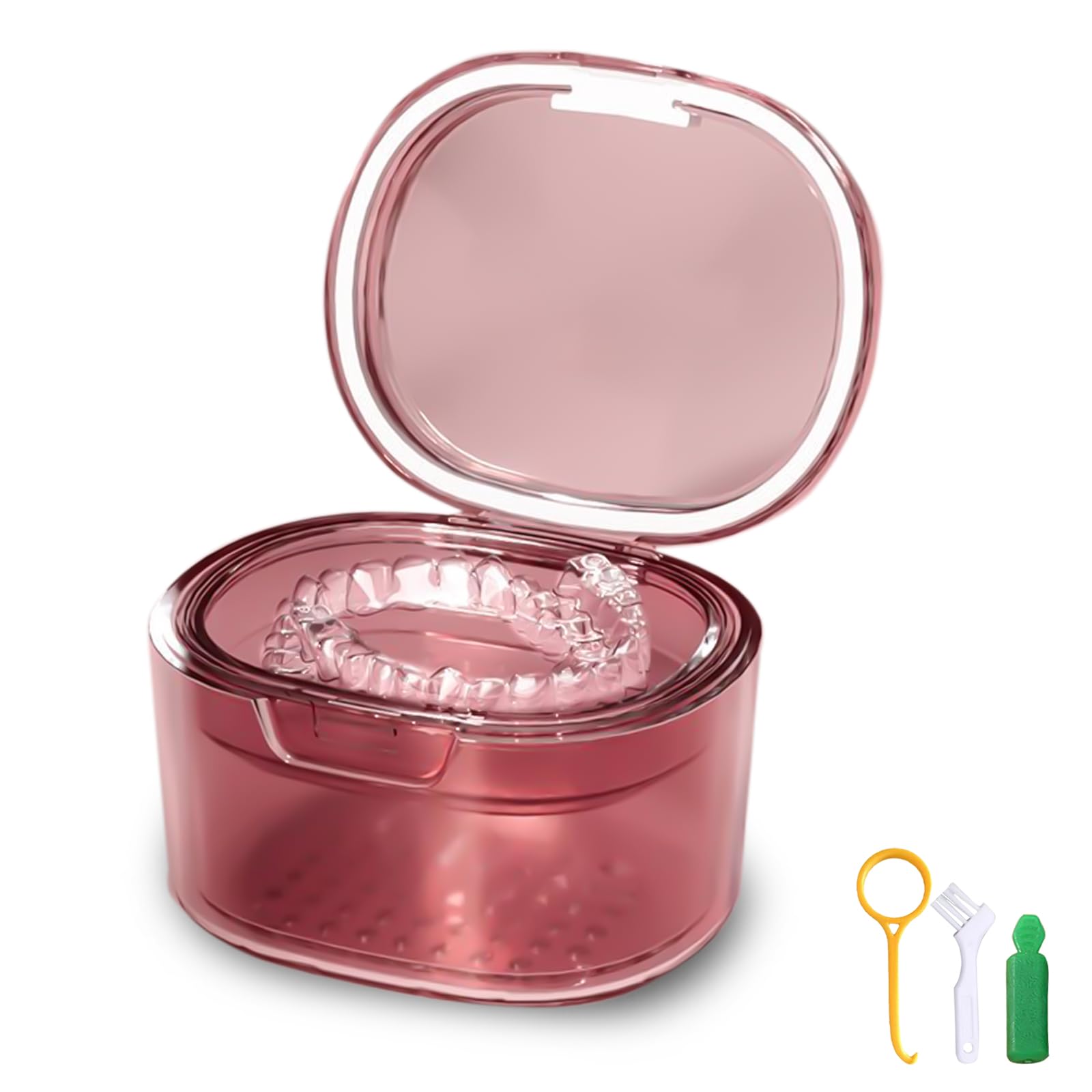 Amazon.com : Retainer Care Kit: Layered Design Denture Case, Storage ...