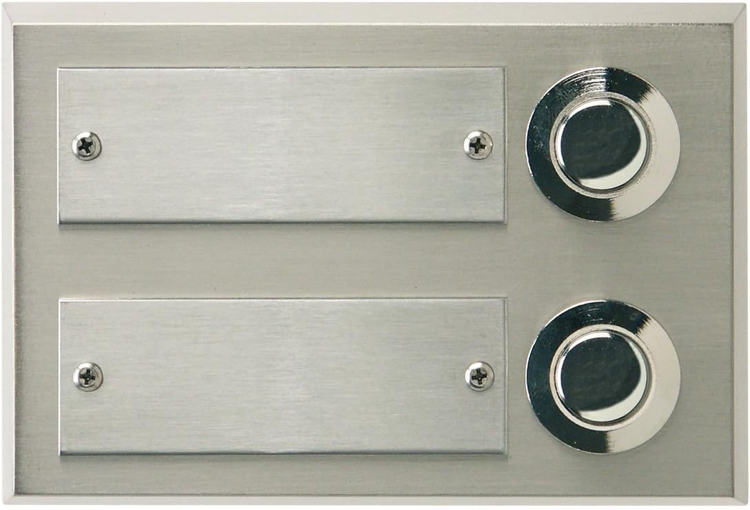 REV Ritter 0504371555 Double Door Bell Panel on Plaster Real Metal ...