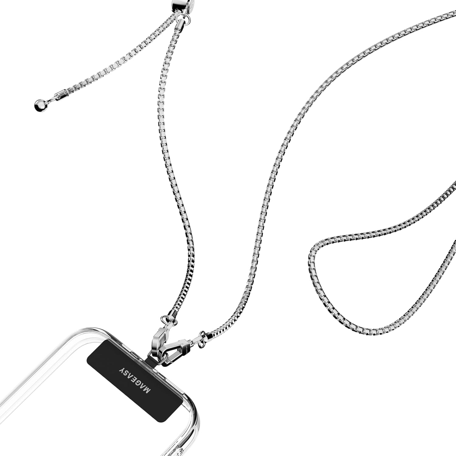 Amazon.com: MAGEASY Crossbody Phone Chain Strap - Universal Metal ...