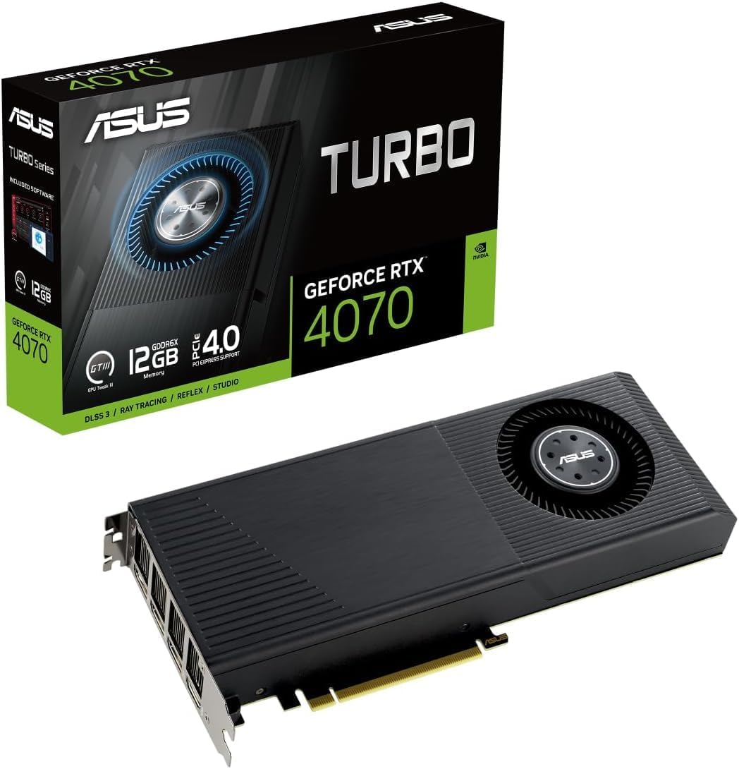 ASUS Turbo GeForce RTX 4070 Gaming Graphics Card 12GB GDDR6X (Nvidia ...