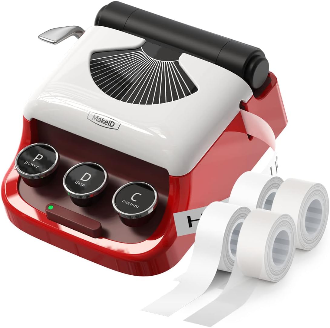 Amazon.com : Makeid Q1 Label Maker with 4 Continuous Tapes - Wireless ...