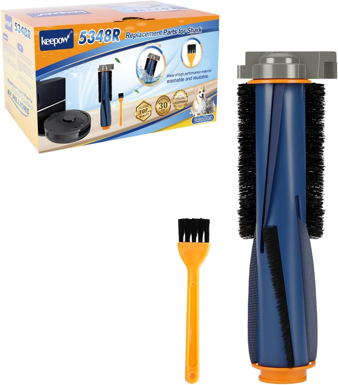 Amazon.com: KEEPOW Main Roller Brush Replacement Compatible with Shark ...